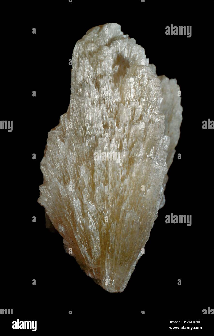 Strontianite crystals. Strontianite (strontium carbonate) derives from ...