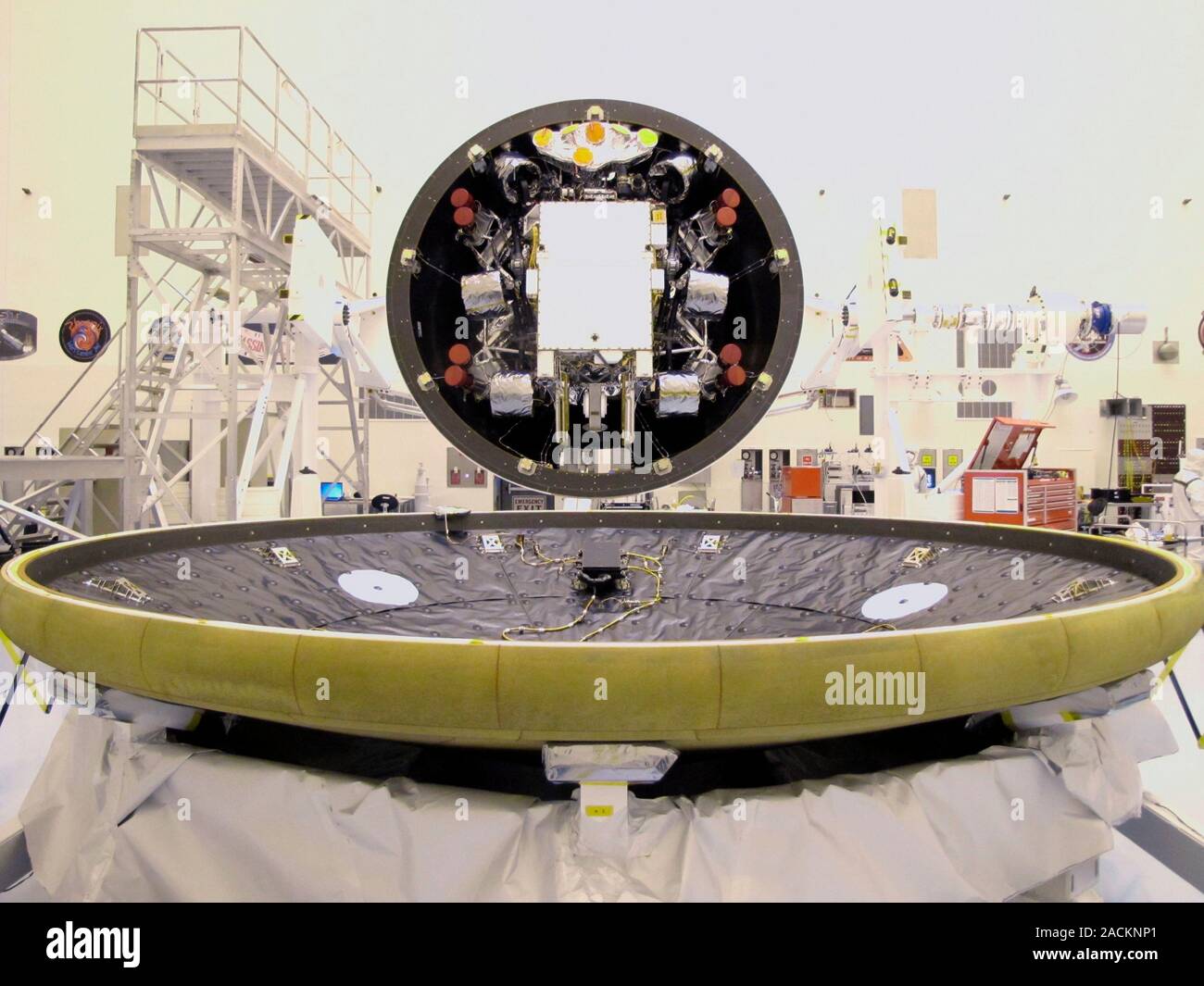 Mars Science Laboratory aeroshell. Heat shield (bottom) and backshell ...