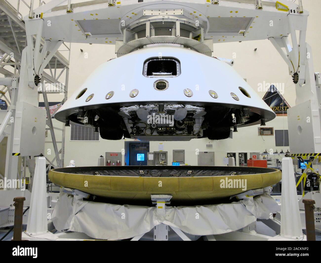 Mars Science Laboratory aeroshell. Heat shield (bottom) and backshell ...