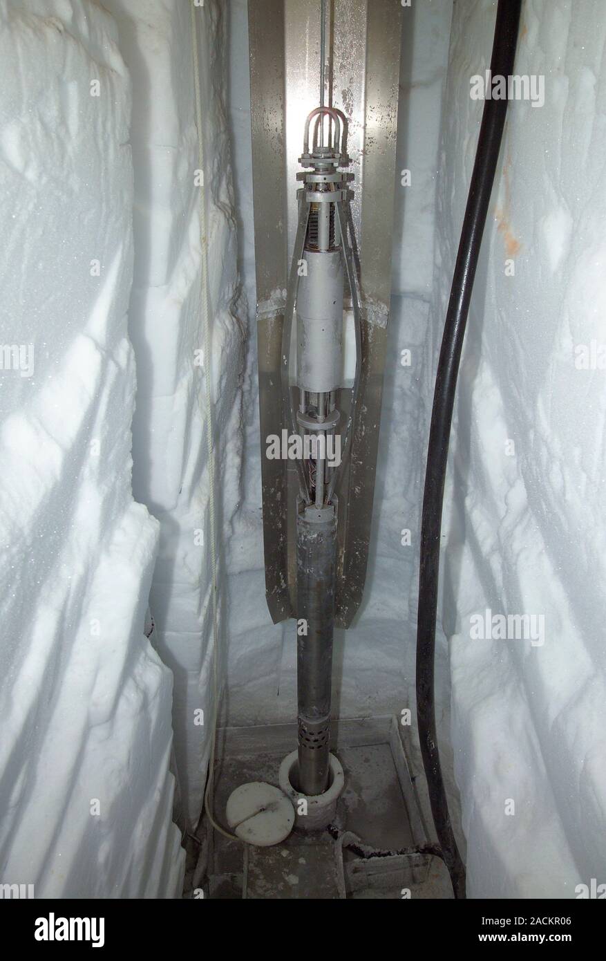 Antarctic research station. Ice-core drilling site on Berkner Island ...