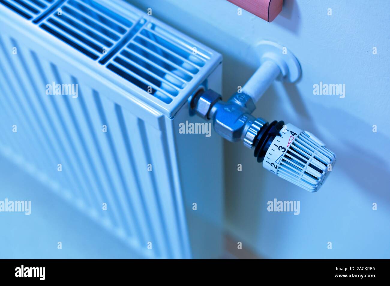 Thermostat for a radiator Stock Photo - Alamy