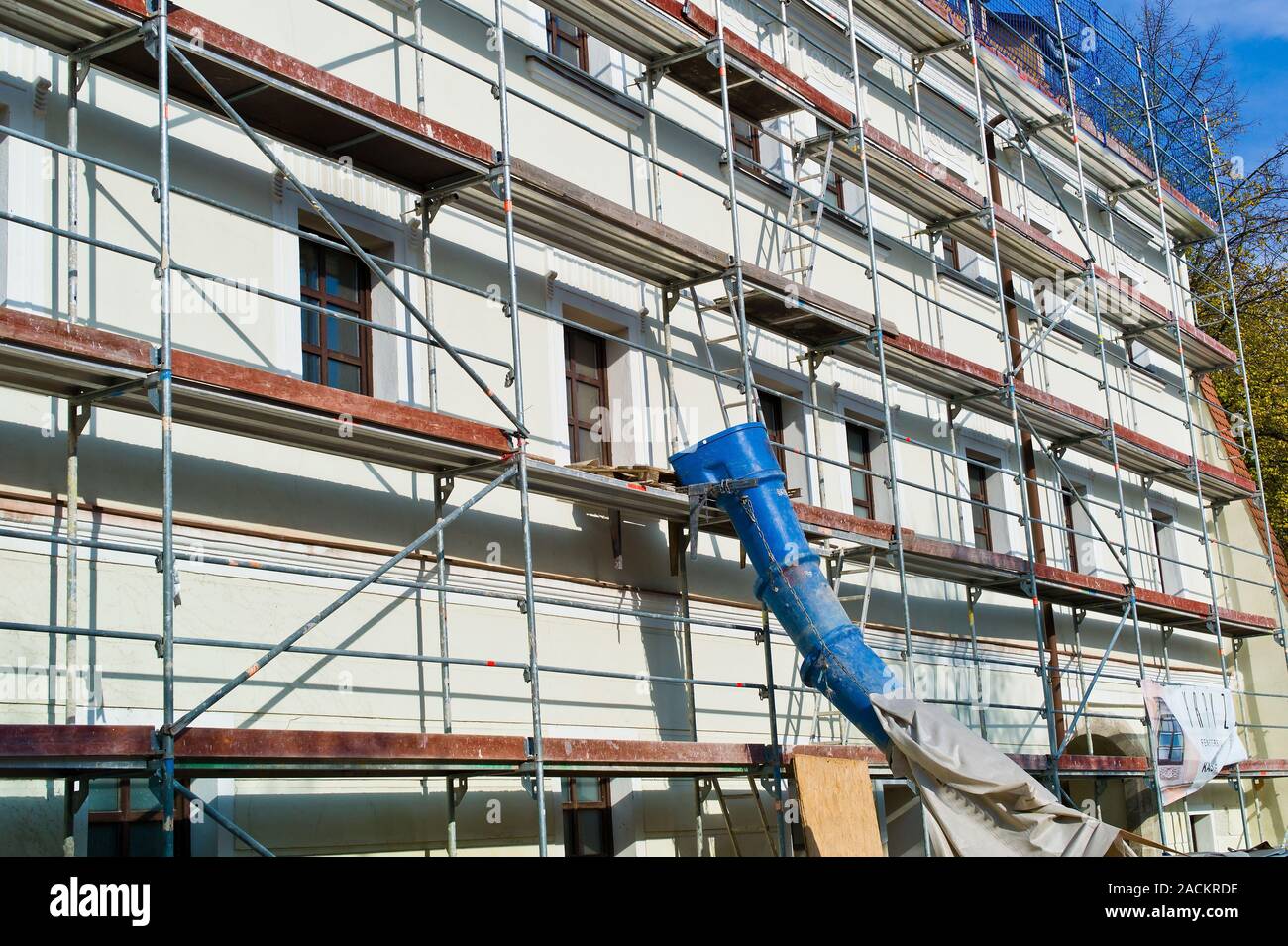 Renovation of a residential building Stock Photo - Alamy