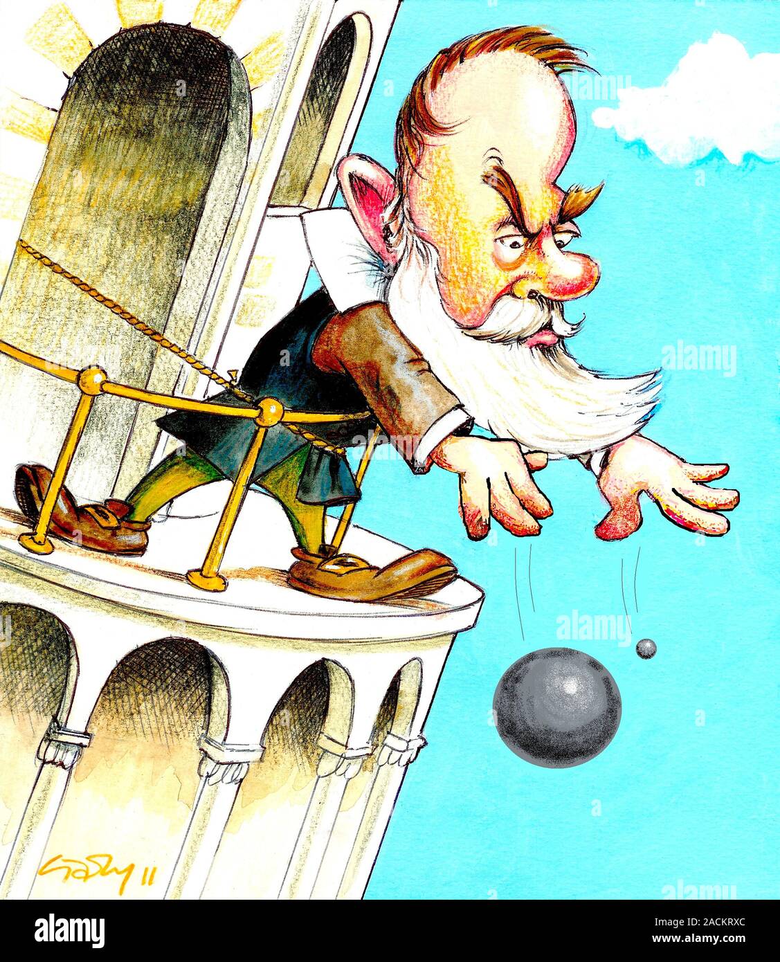 Galileo Pisa Experiment Animation Cartoon KS2 Science: The Work Of