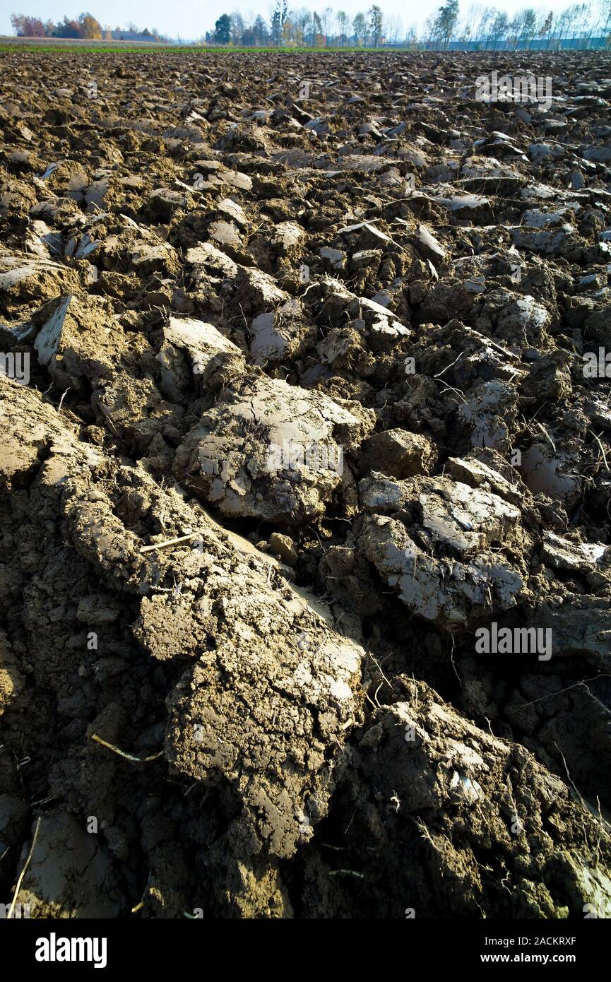 Ploughed field of a farmer Stock Photo - Alamy