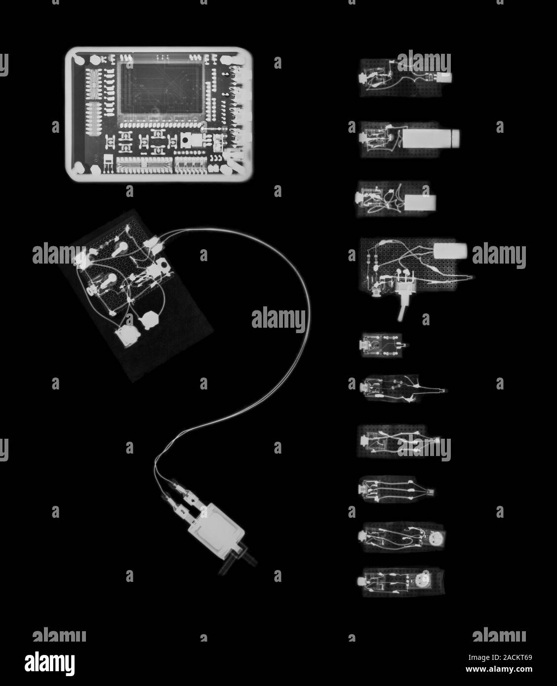 X-ray photography of electronic equipment Stock Photo - Alamy