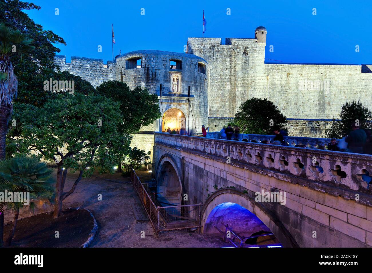 Croatia, Dubrovnik, Pile Gate Stock Photo - Alamy
