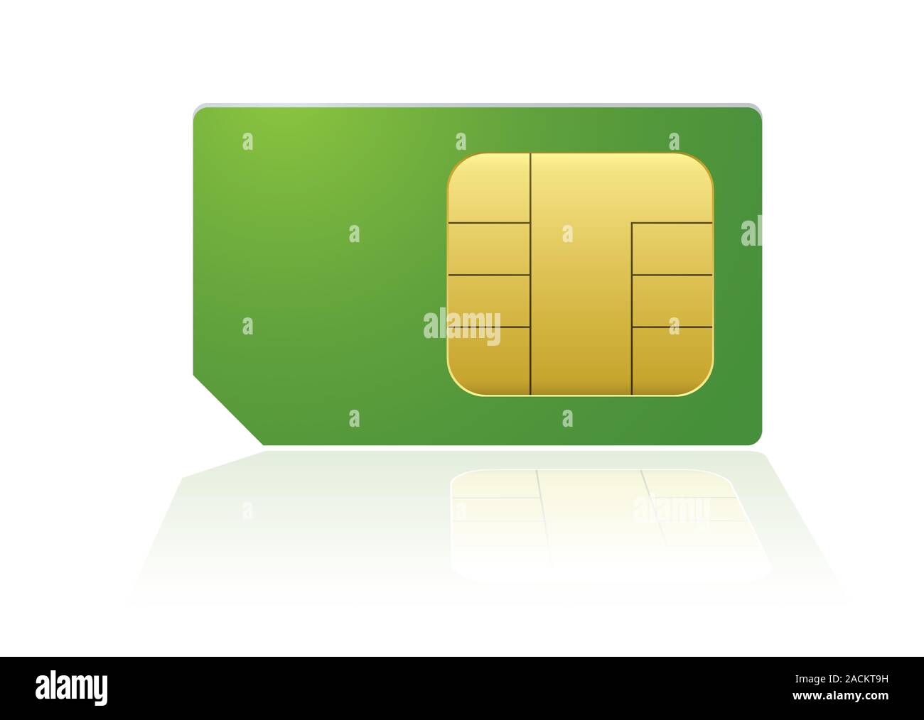 Green phone sim Stock Photo - Alamy