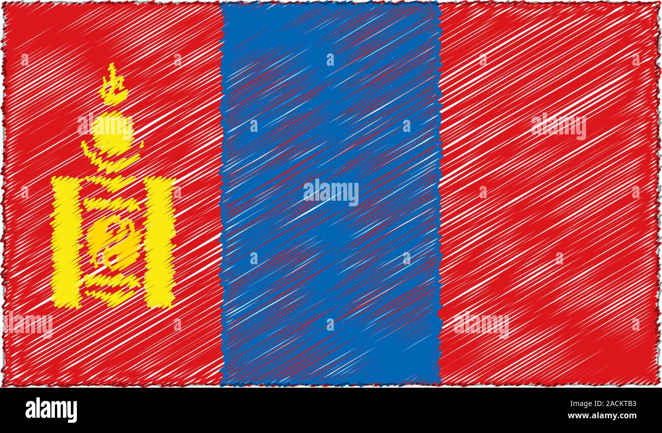 Official flag of mongolia Stock Vector Images - Alamy