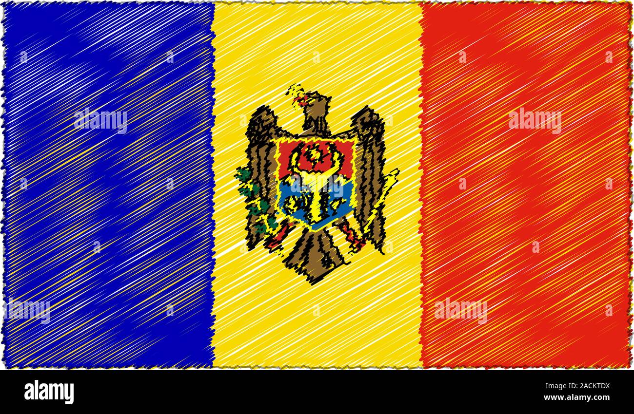 Moldova flag Stock Vector Images - Alamy