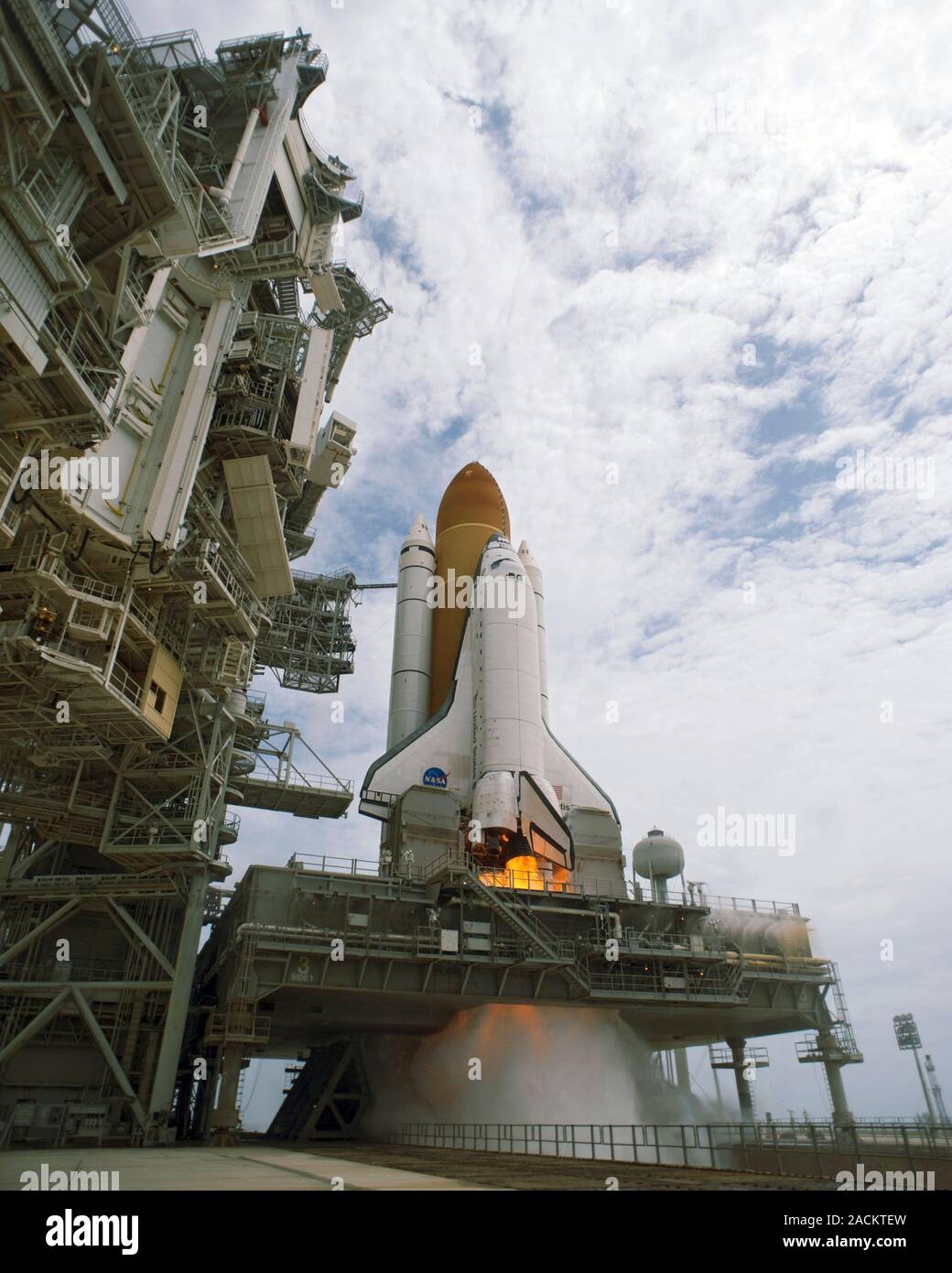 Space Shuttle final flight. Launch of the Space Shuttle Atlantis on the ...