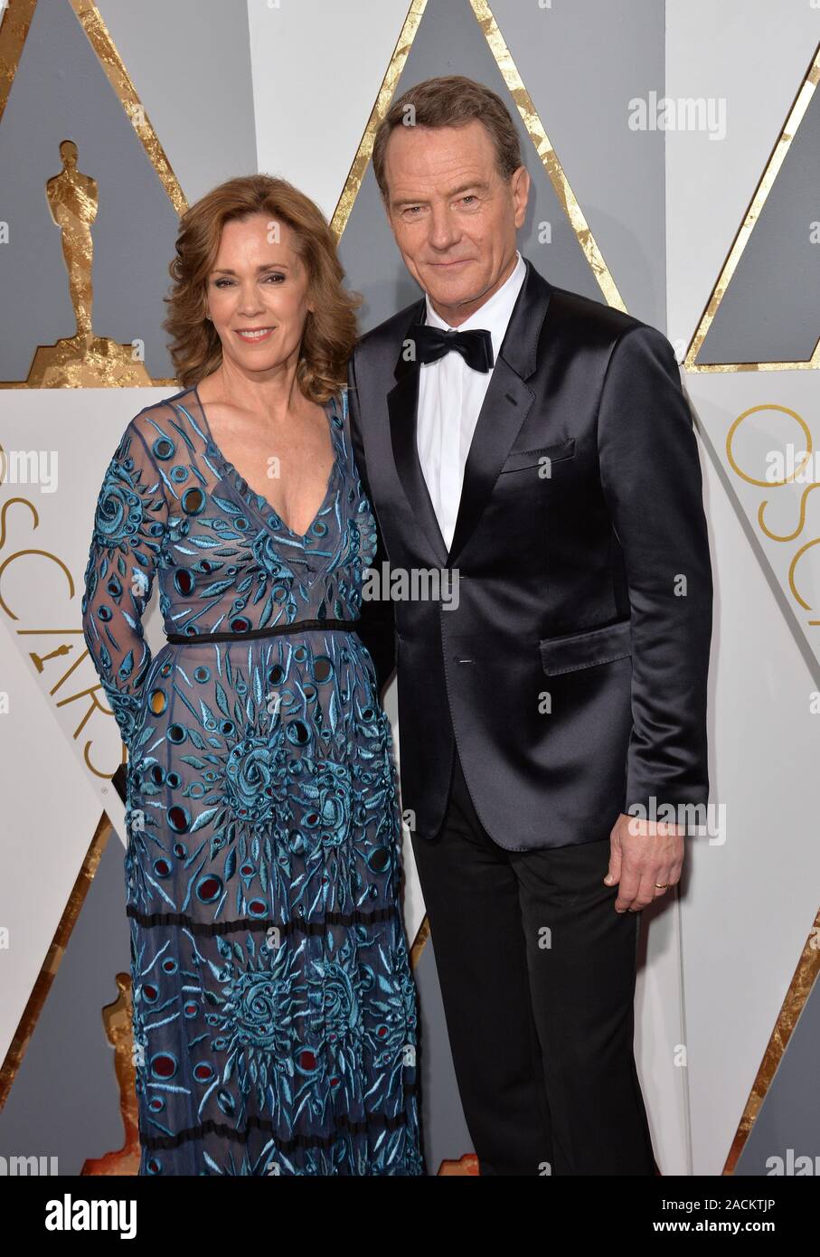 LOS ANGELES, CA - FEBRUARY 28, 2016: Bryan Cranston & Robin Dearden at ...