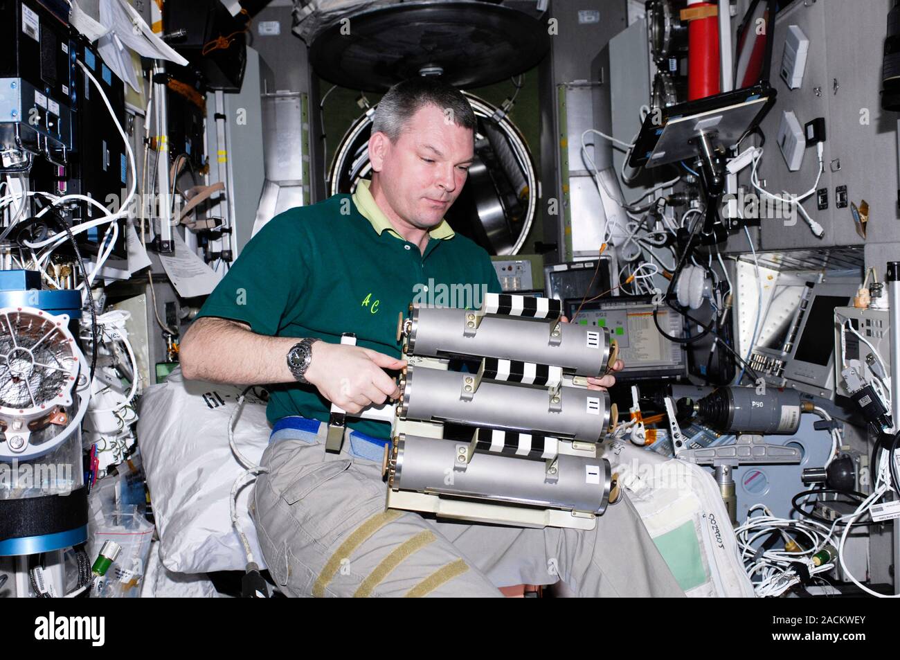 Russian ISS astronaut, July 2011. Russian cosmonaut Aleksandr ...