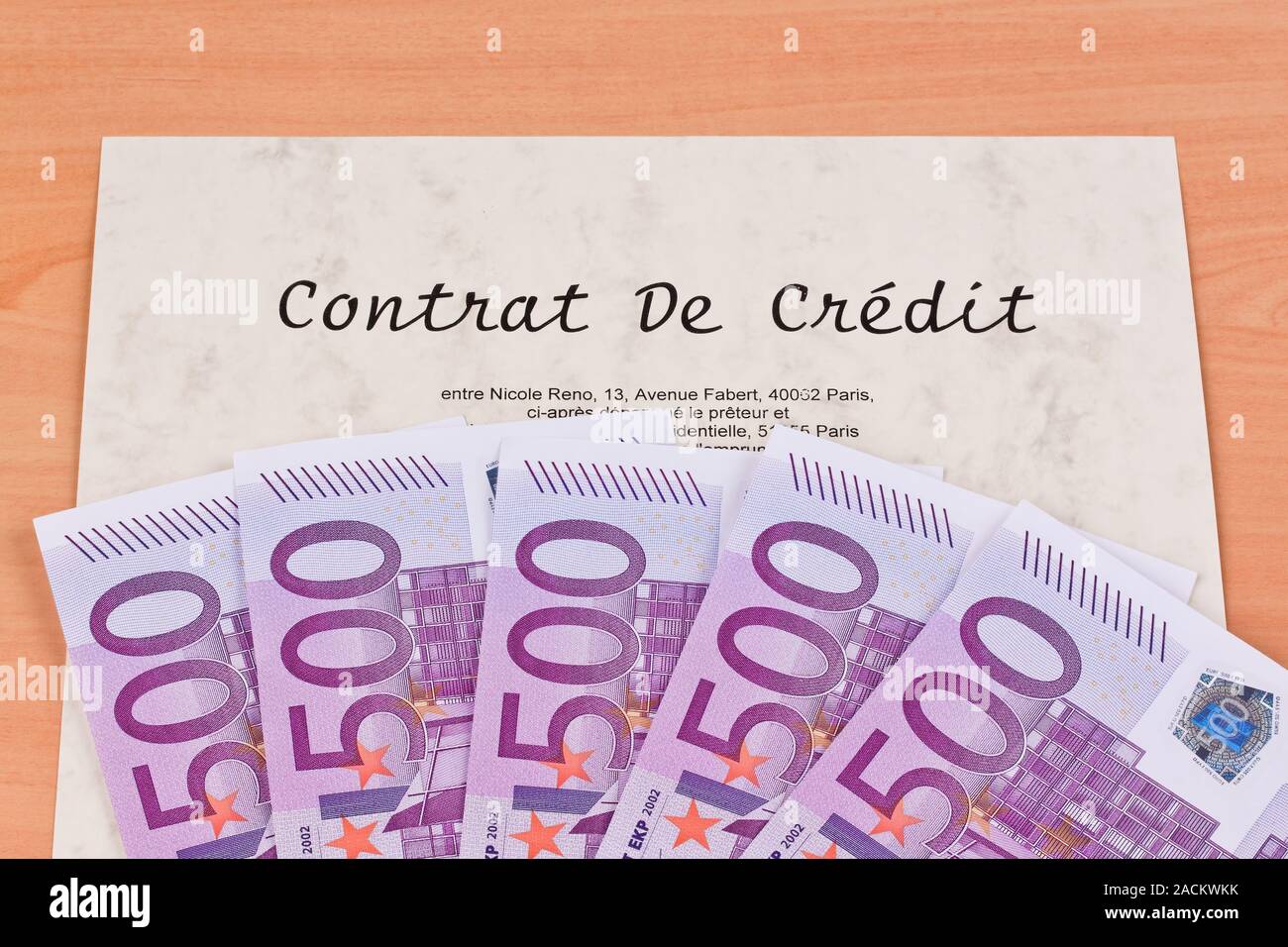 French euro banknotes hi-res stock photography and images - Alamy