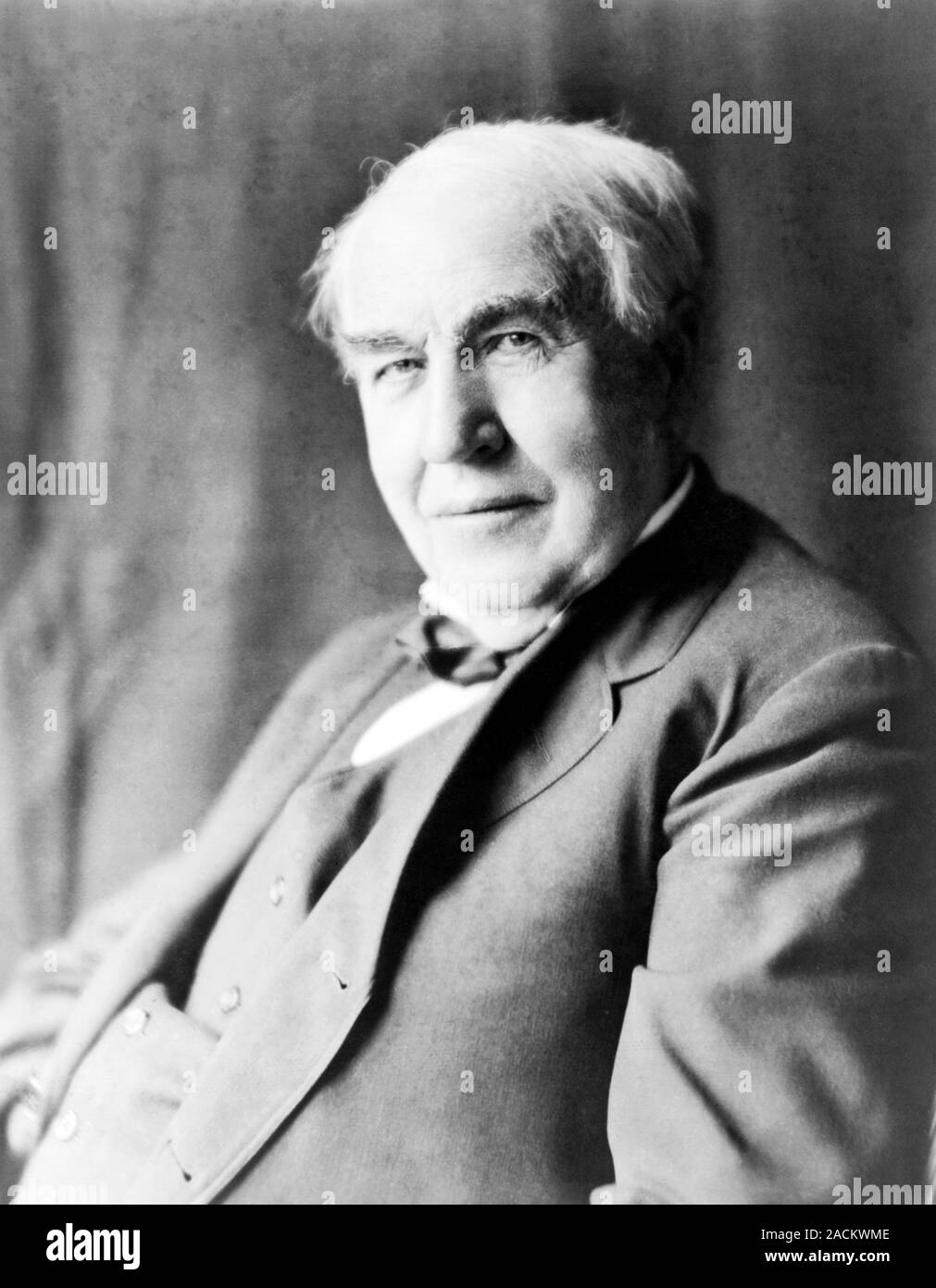 Thomas Alva Edison (1847-1931), US inventor. Edison is famous for ...