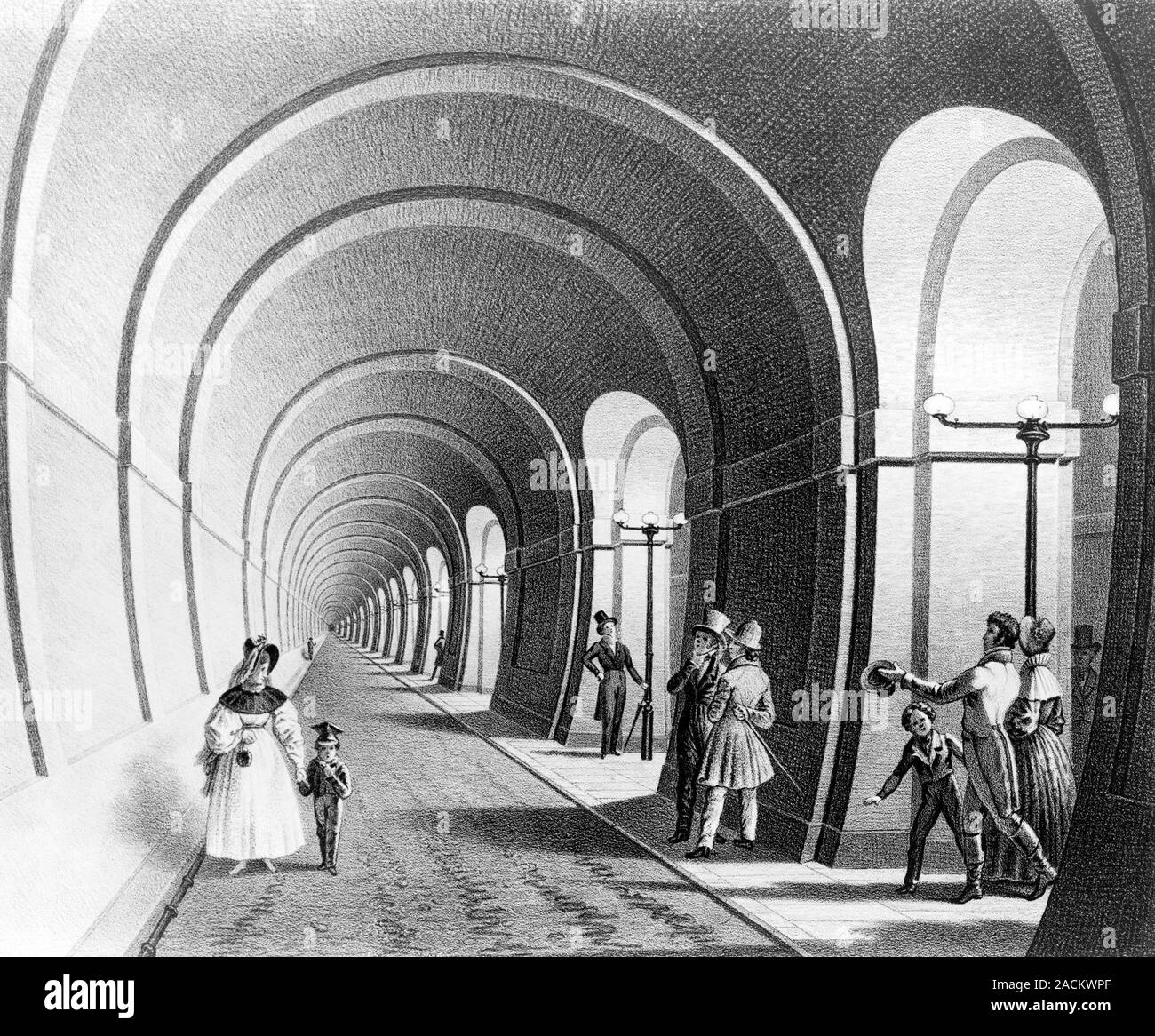 Thames Tunnel. This was the world's first underwater tunnel for public ...