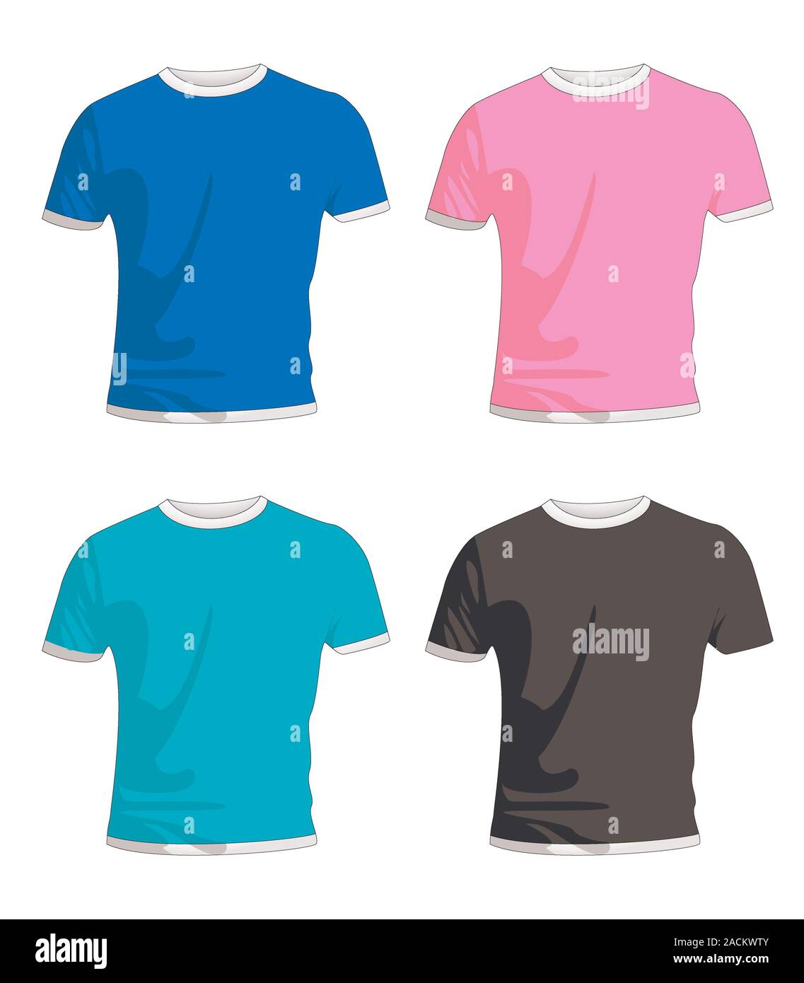 Mens t shirt coloured Stock Photo - Alamy
