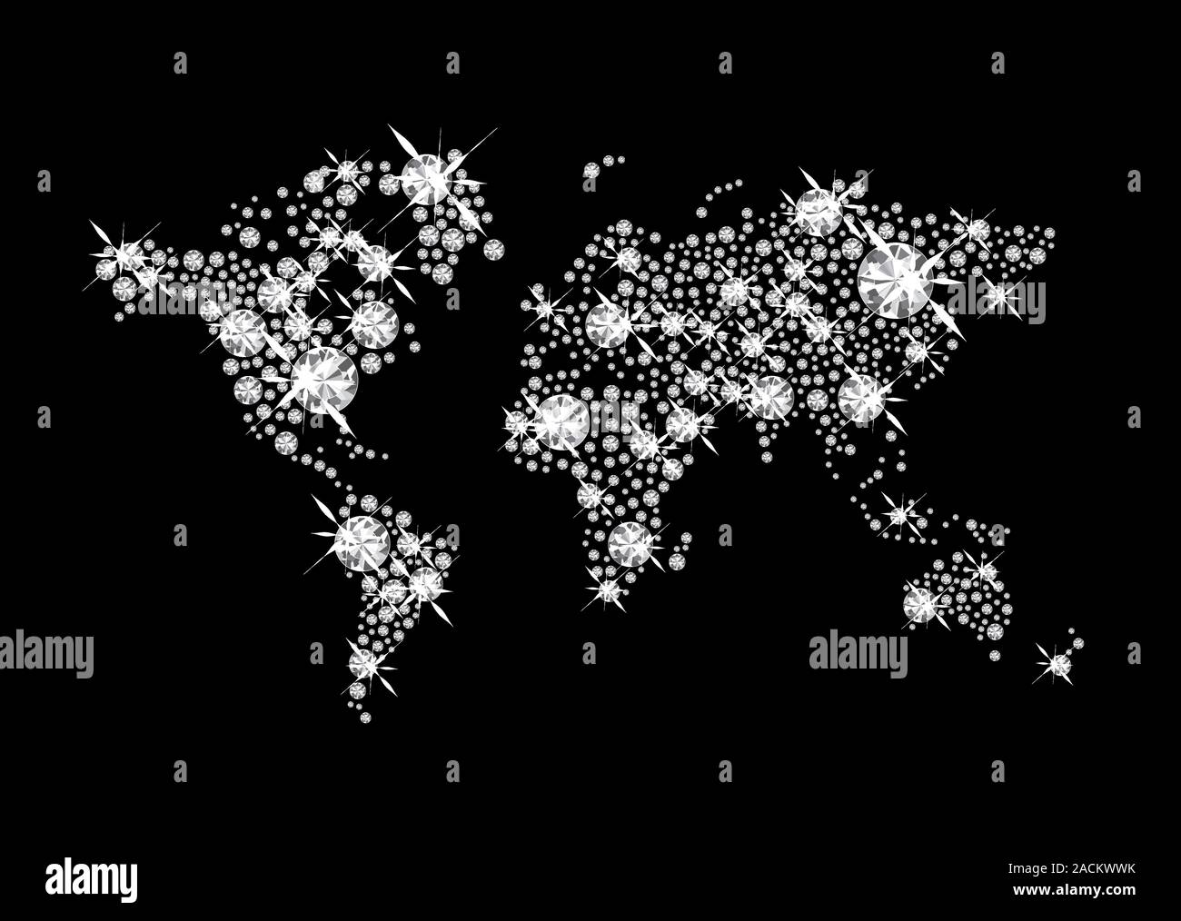 Map of diamond hi-res stock photography and images - Alamy