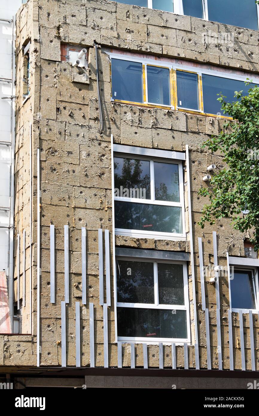 Thermal insulation in new shell construction Stock Photo - Alamy