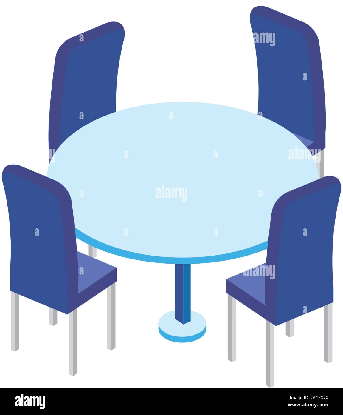 Round Dining Table Clipart