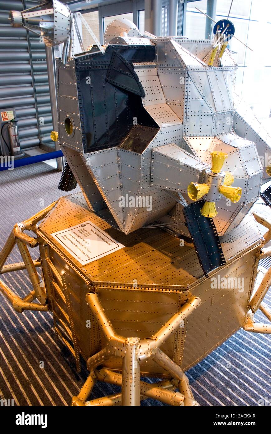Meccano Apollo lunar module on display at the National Space Centre ...