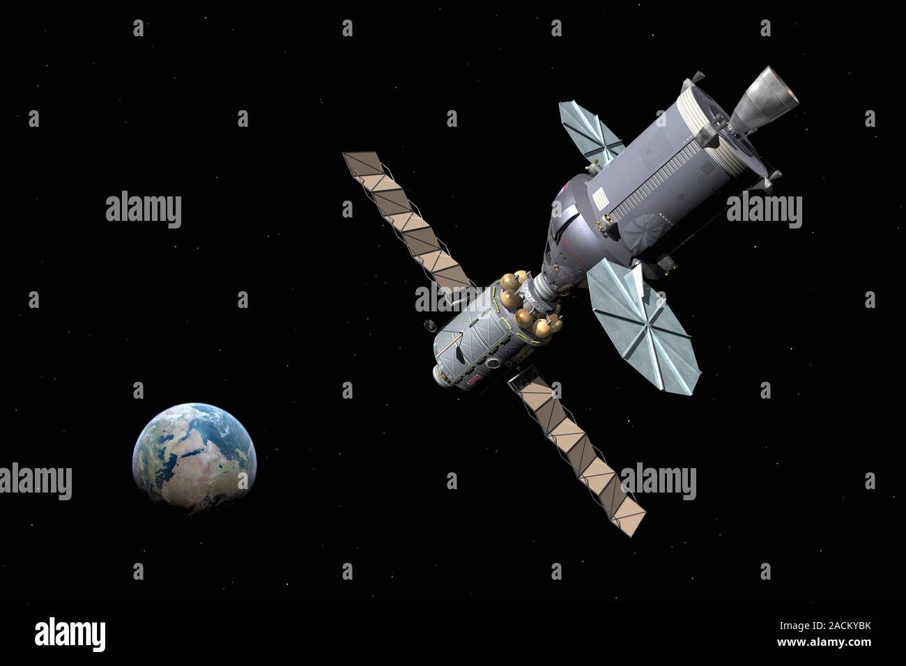 Next generation crew capsule. Computer artwork showing a next ...