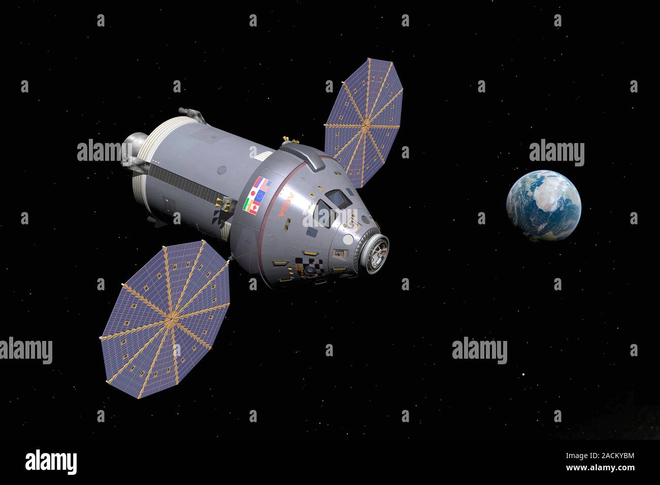 Next generation crew capsule. Computer artwork showing how the next ...