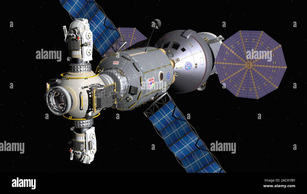 Next generation crew capsule. Computer artwork showing a next ...