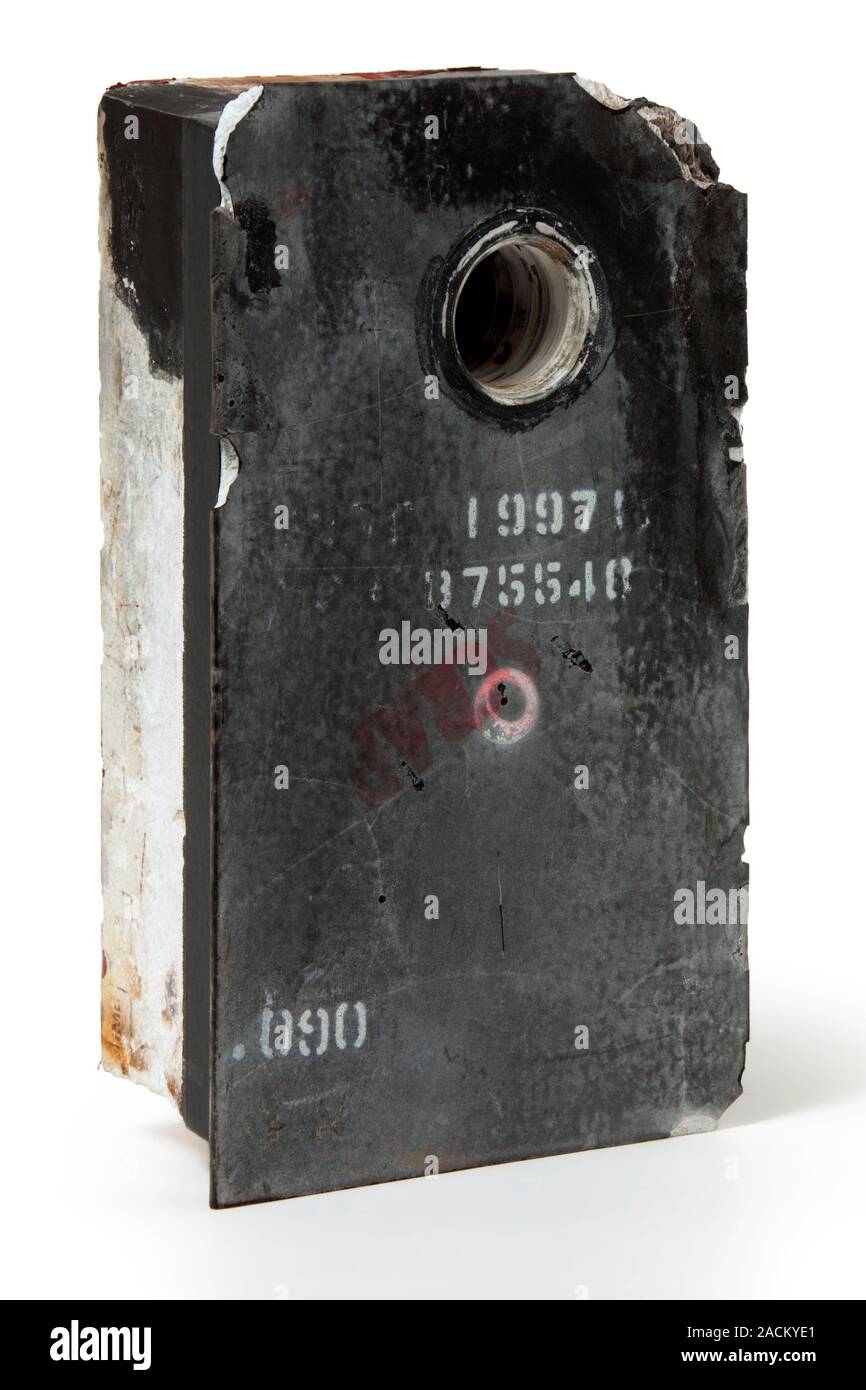 Damaged Space Shuttle tile. Protective tile from NASA's Space Shuttle ...