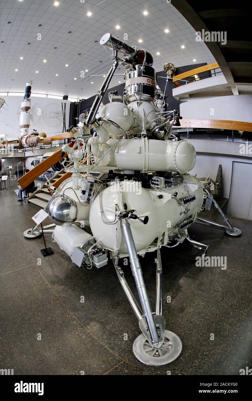 Luna 16 spacecraft model. This is a full-scale model of the first ...