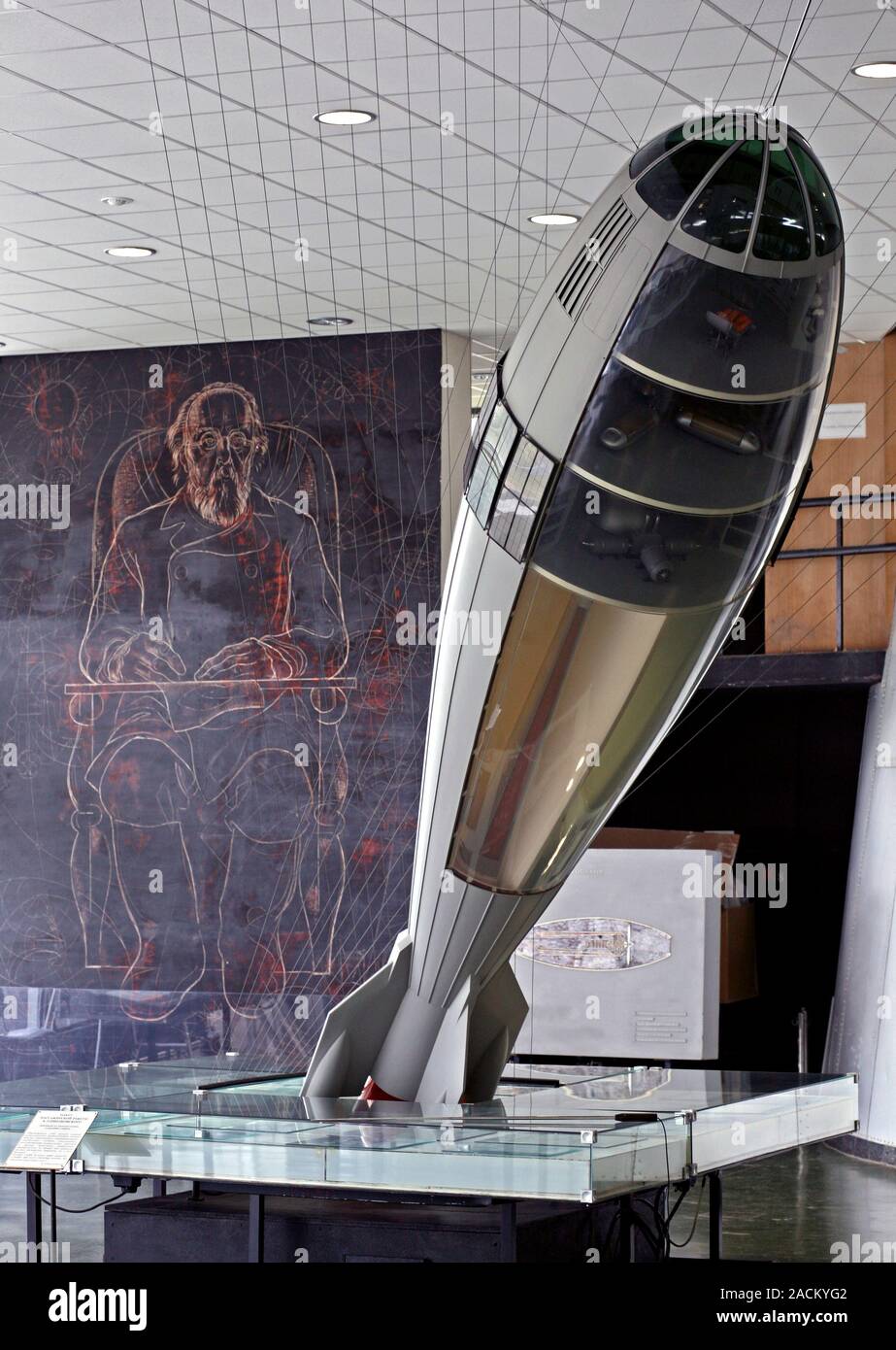 Konstantin Tsiolkovsky's planned rocket ship. Although he never built a ...