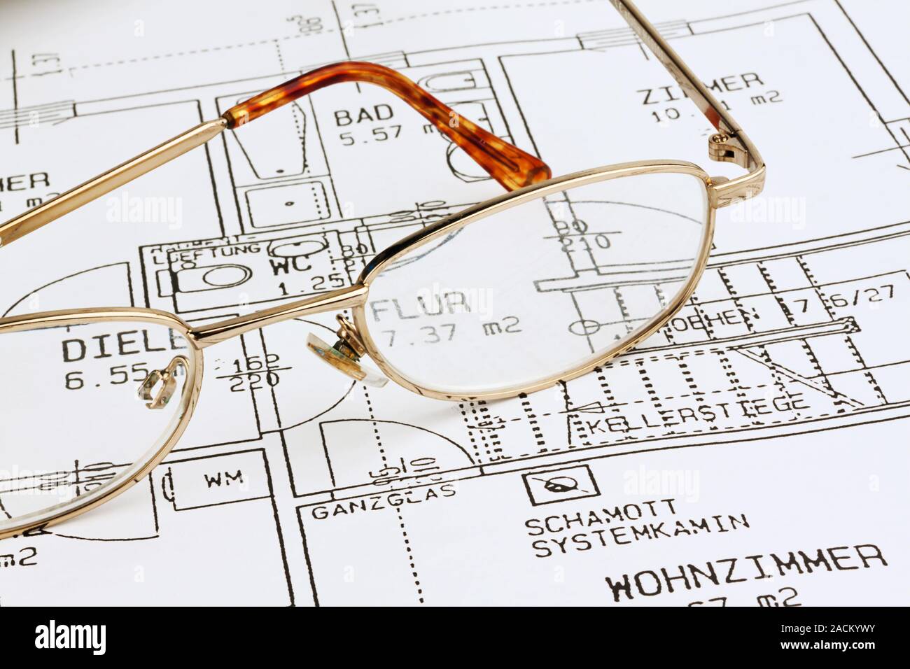 Construction plan of a residential building. house building Stock Photo ...