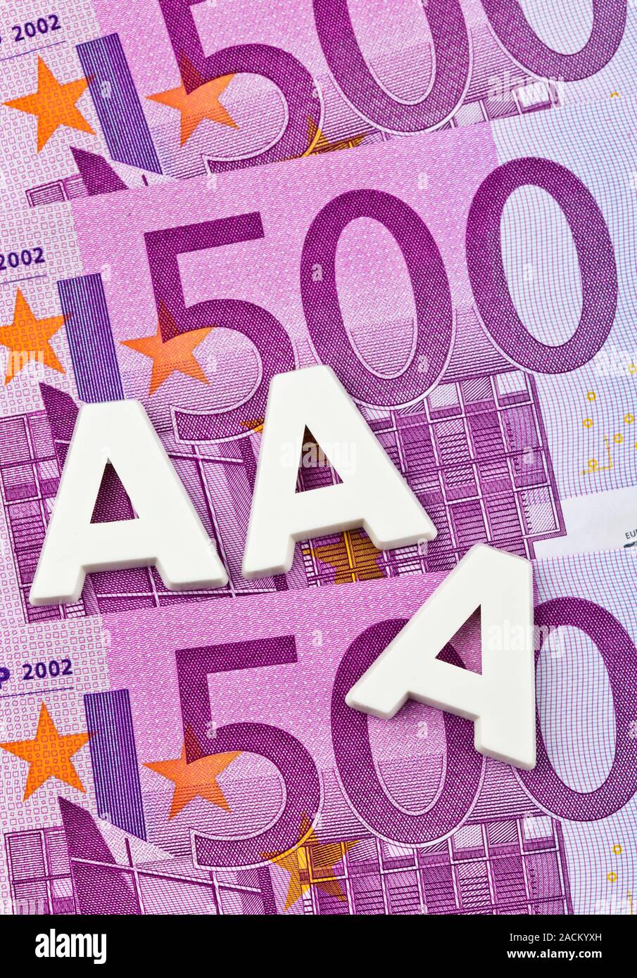 The Tripple A of a rating agency. AAA Stock Photo - Alamy