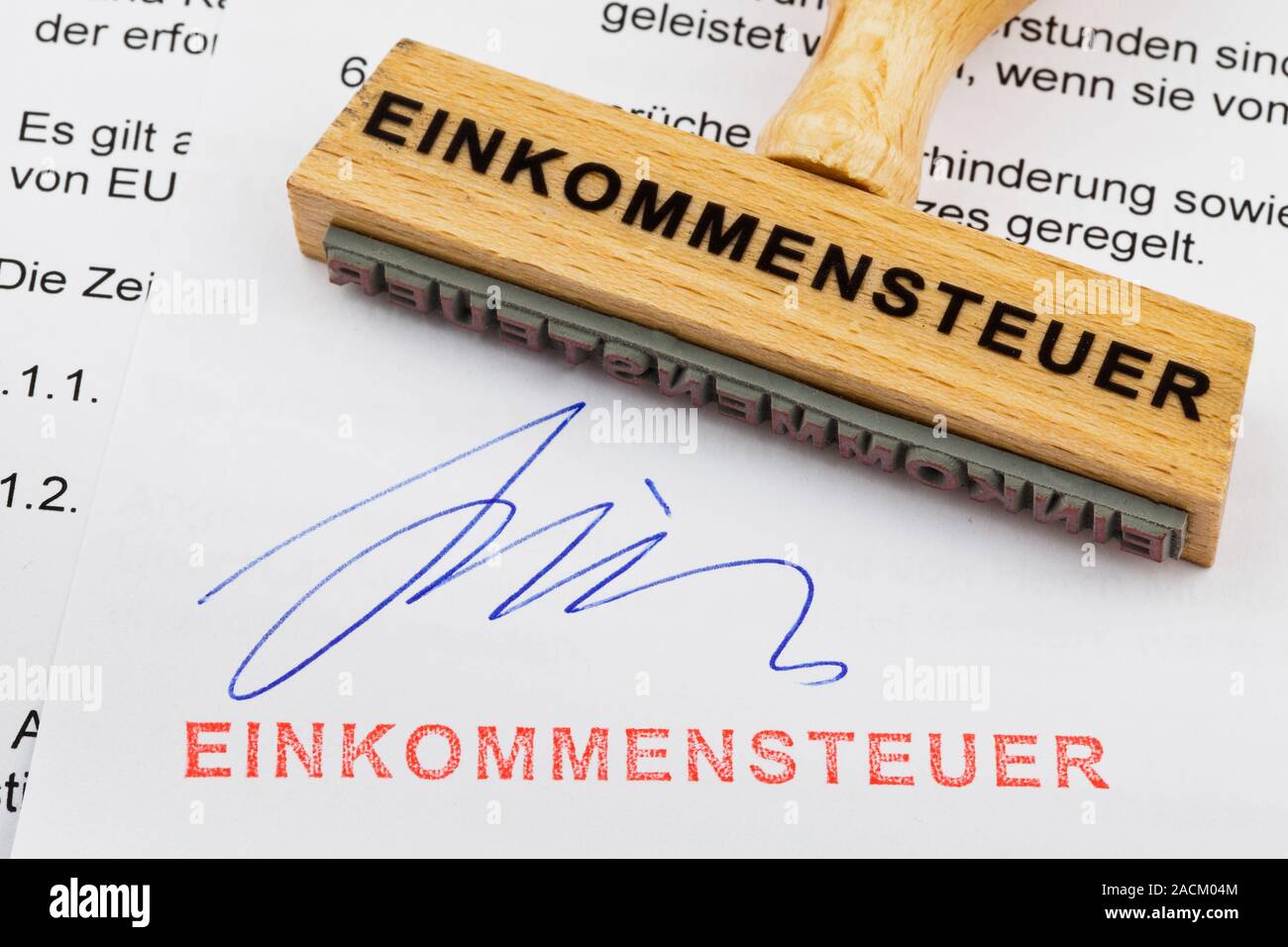 Income tax stamp hi-res stock photography and images - Alamy