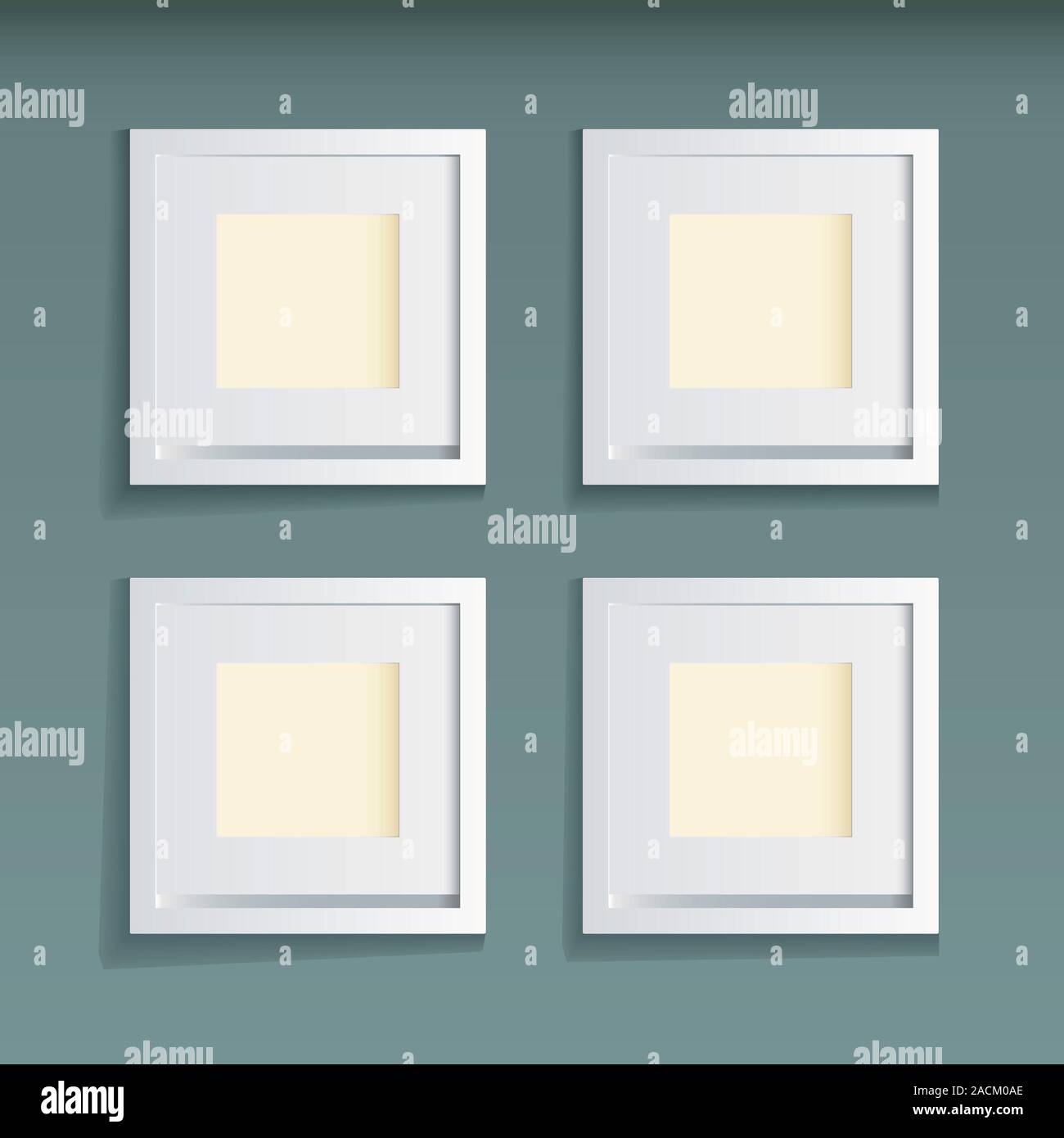 Picture frame green background Stock Photo - Alamy
