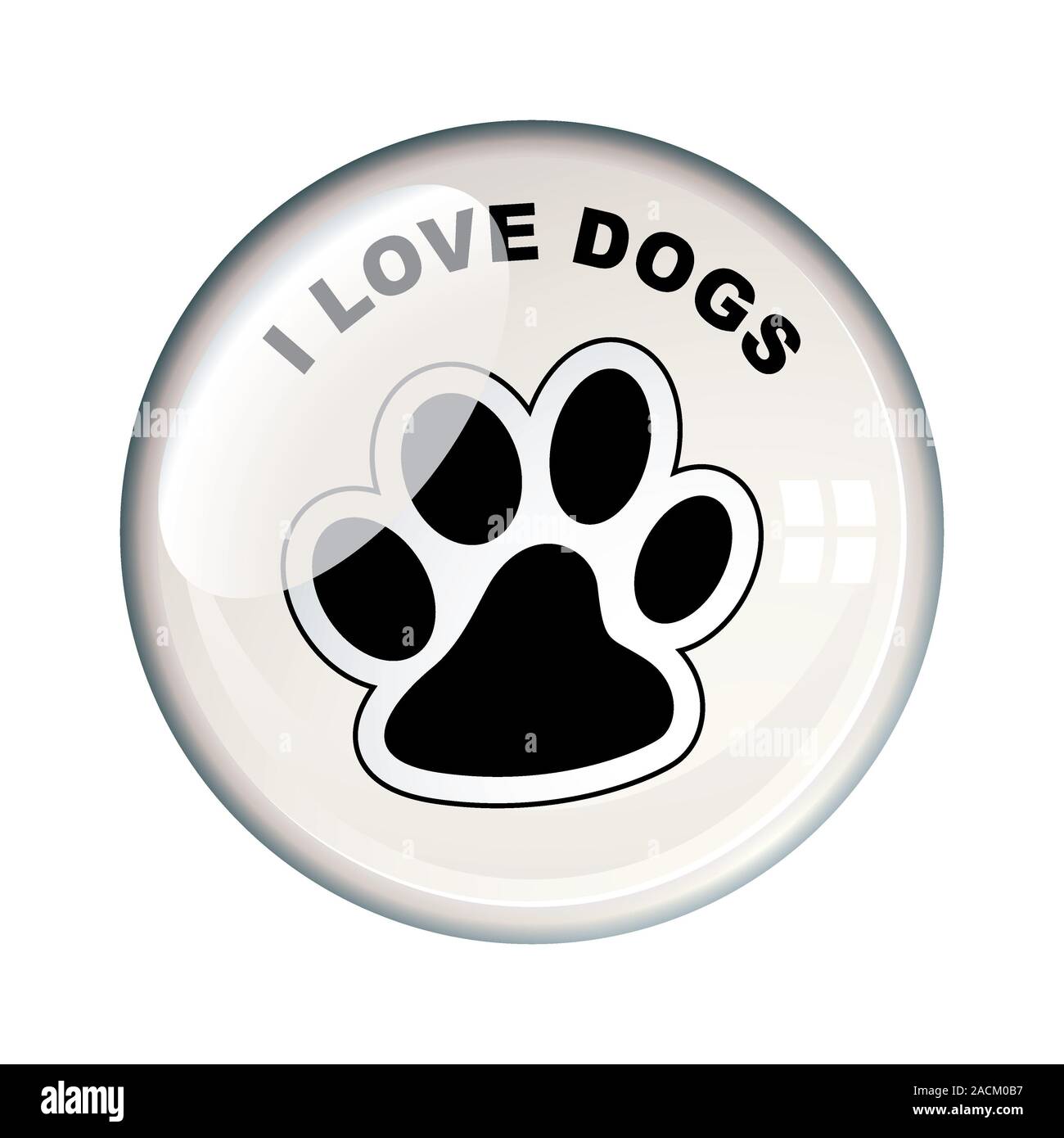 Pet animal love badge Cut Out Stock Images & Pictures - Alamy