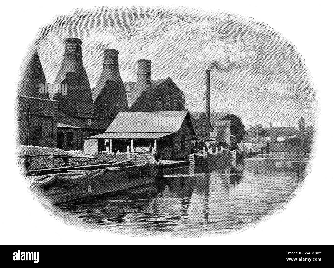 Royal Worcester porcelain factory, 19th-century artwork. This factory ...