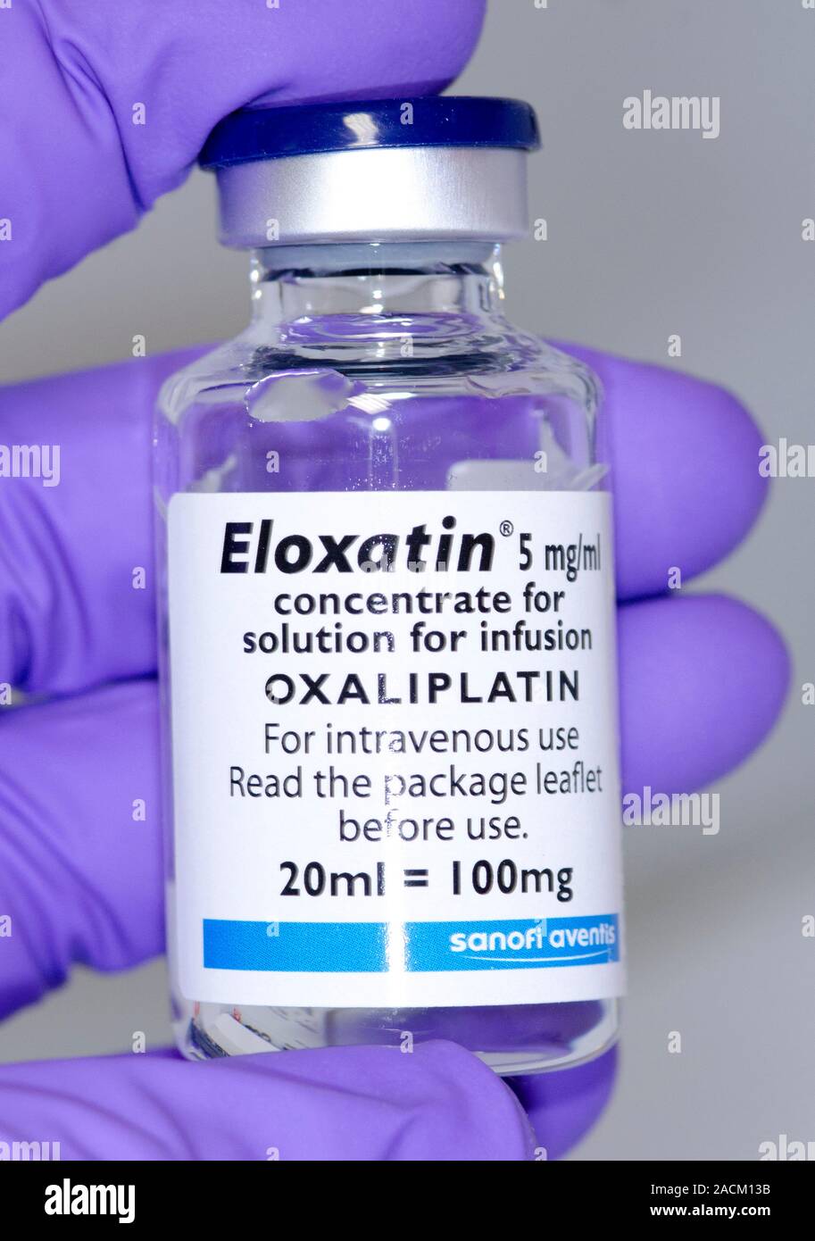 Eloxatin (oxaliplatin) chemotherapy drug used to treat colorectal ...