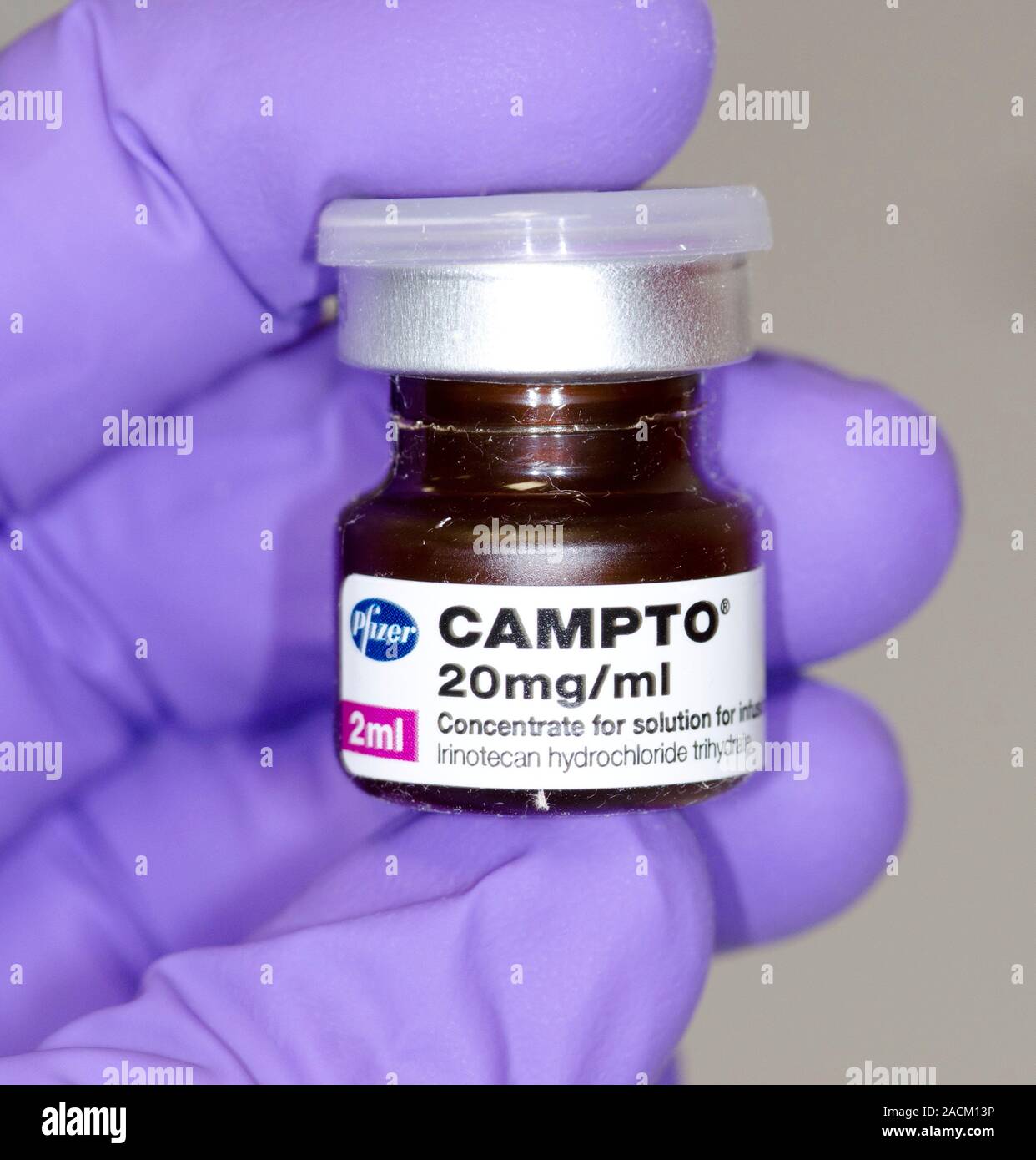 Campto (irinotecan) chemotherapy drug used to treat colon cancer. This ...