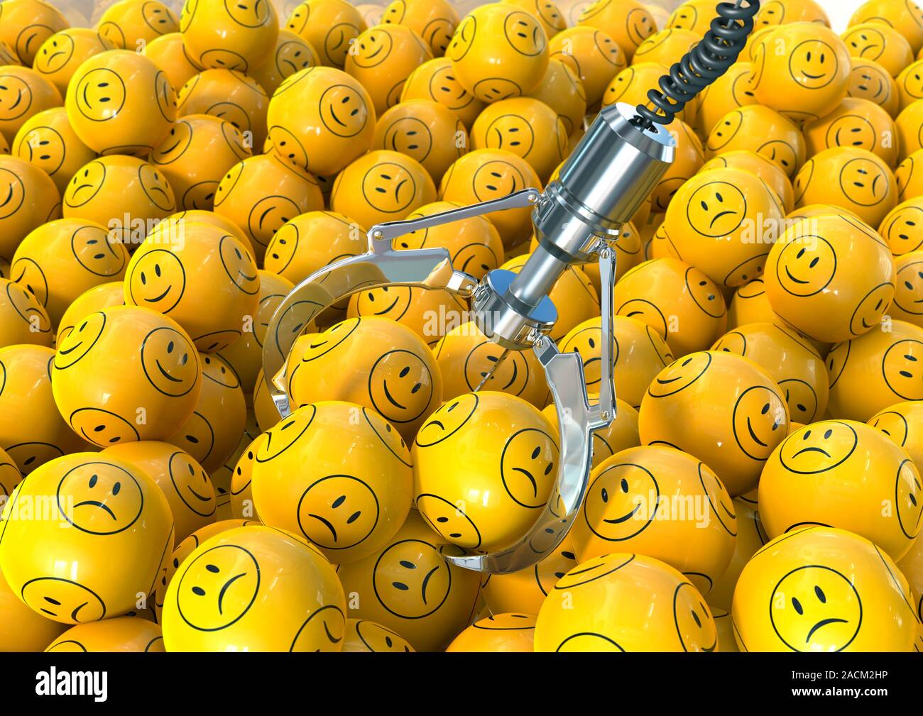 Bipolar disorder, conceptual image. Computer artwork representing ...