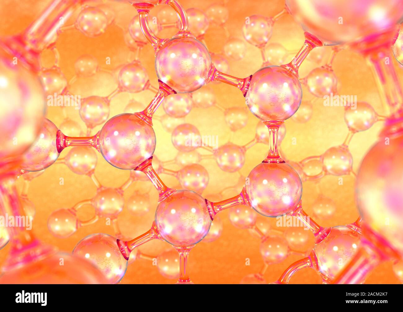 Atomic bonds, computer artwork Stock Photo - Alamy