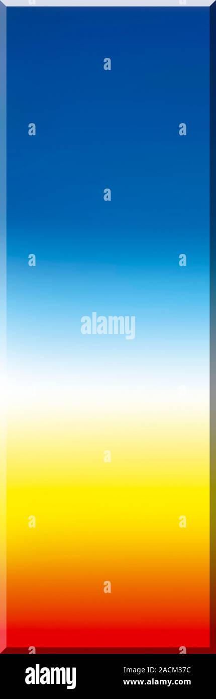 Colour temperature spectrum. This spectrum shows how the overall hue of ...