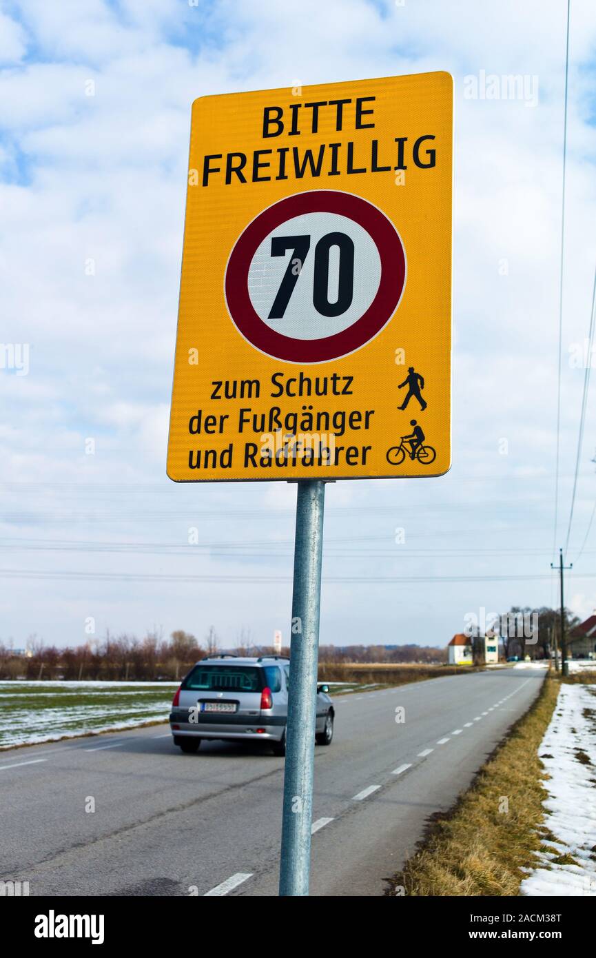 Homemade traffic sign Stock Photo - Alamy