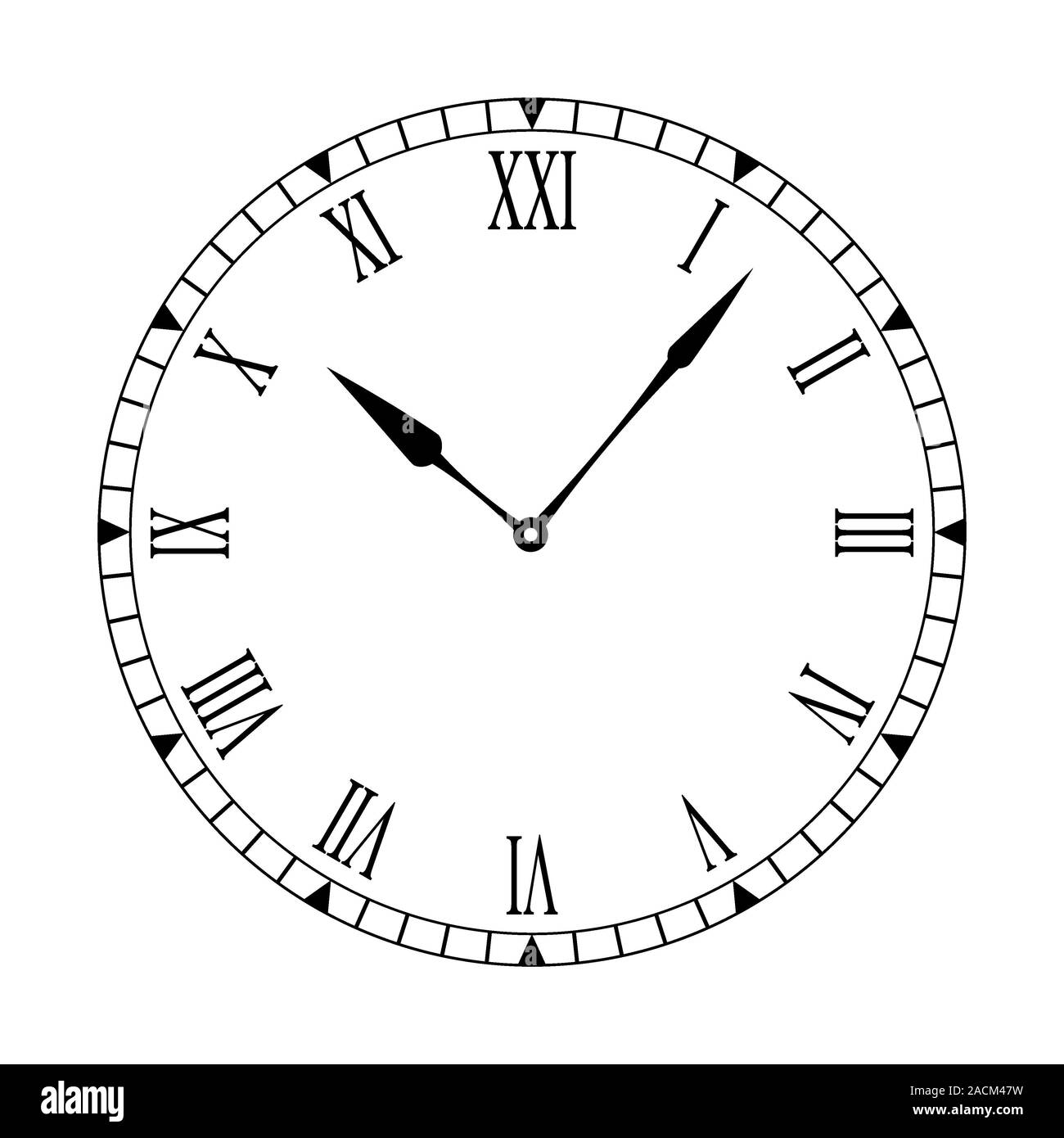 Clock face with roman numerals hi-res stock photography and images - Alamy