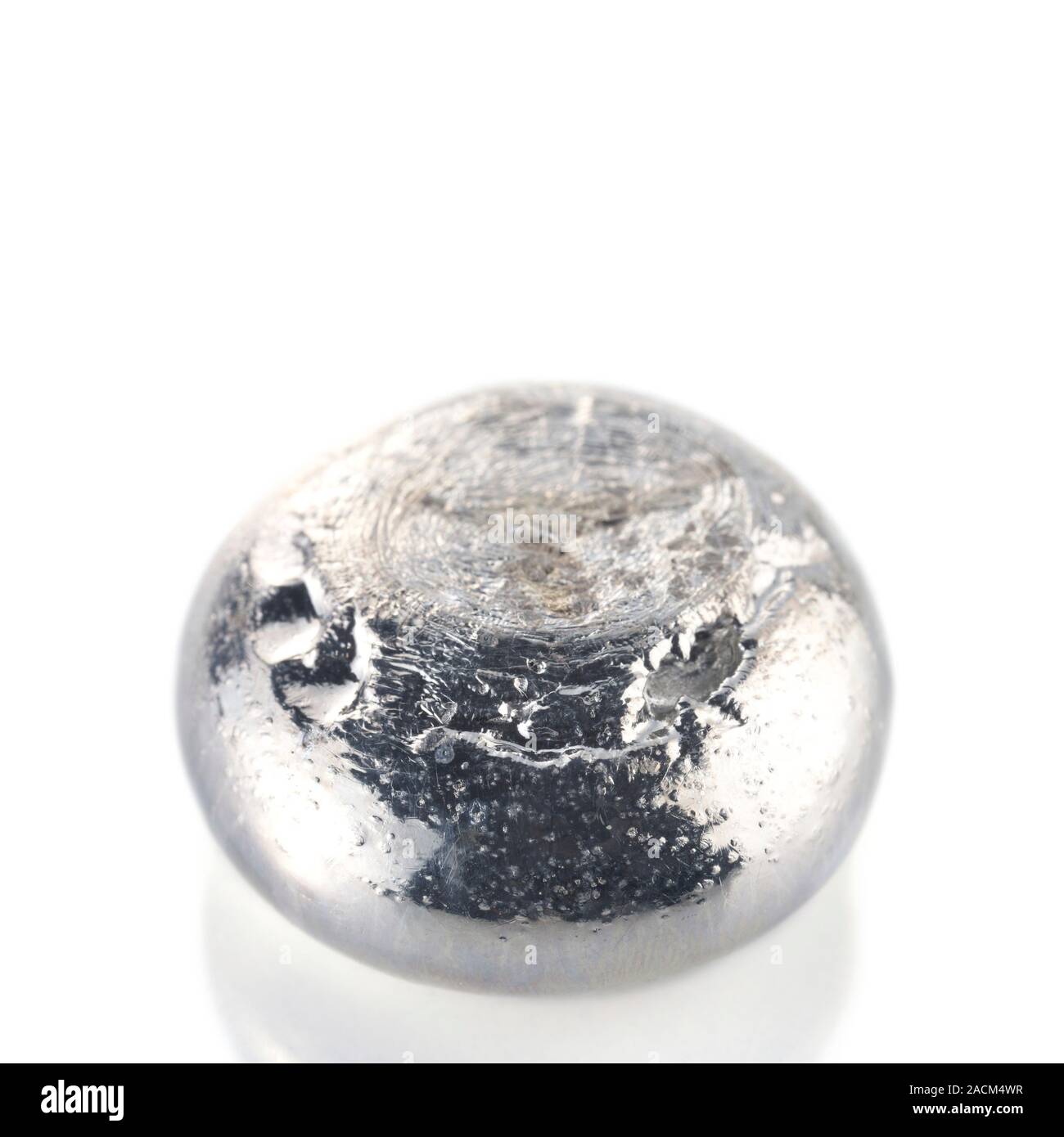 Aluminium. Sample of the metal aluminium (Al). Aluminium is a ...