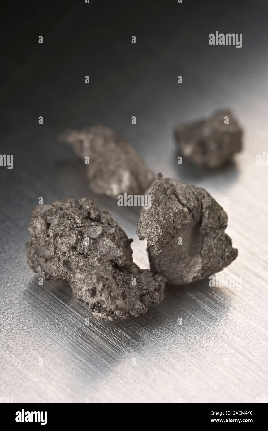 Zirconium. Samples of the element Zirconium (Zr). Zirconium is a soft ...
