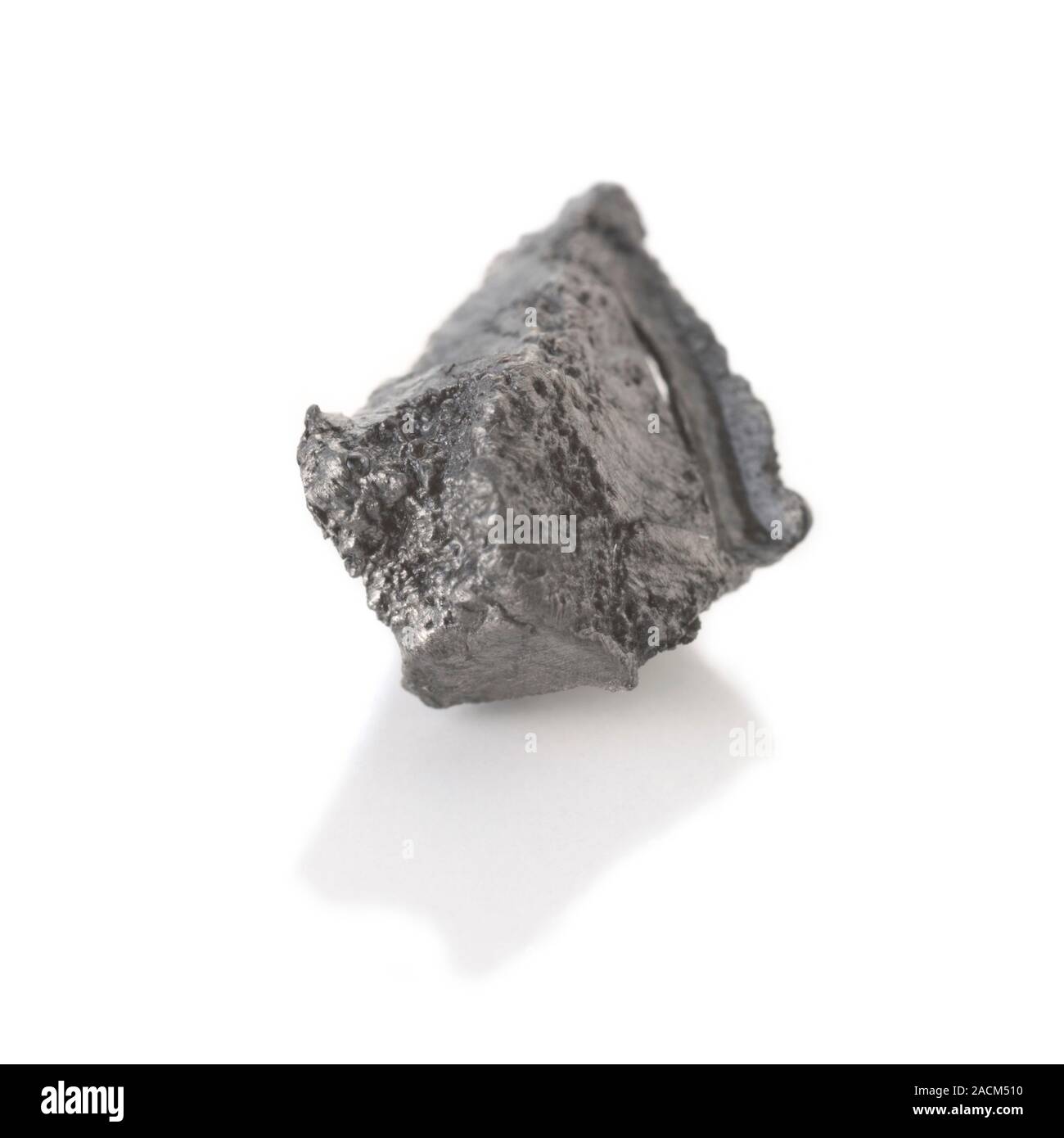 Neodymium. Sample of the rare earth metal Neodymium (Nd). The rare ...