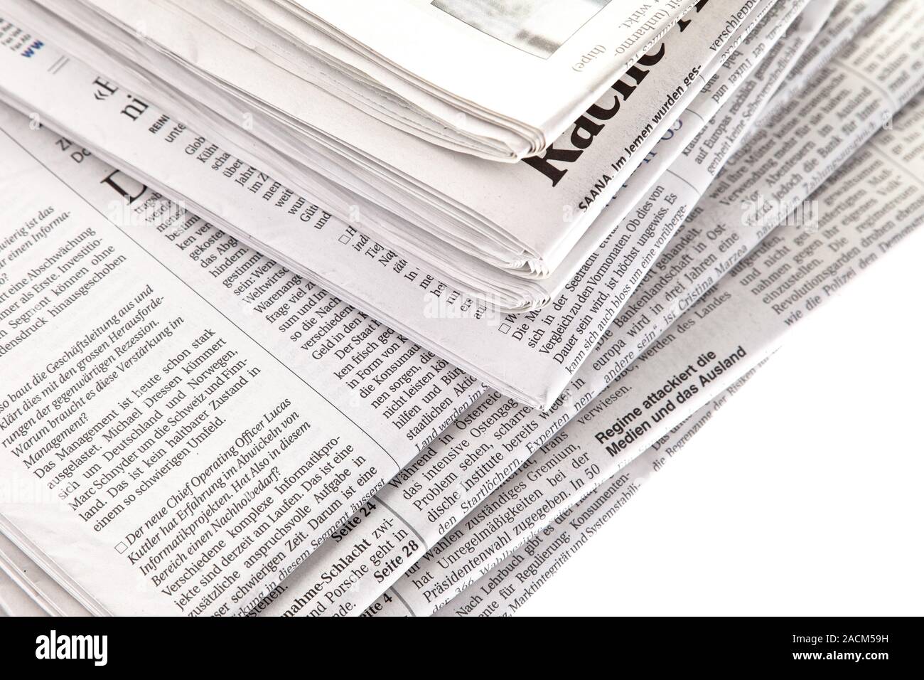 pile of newspapers Stock Photo - Alamy