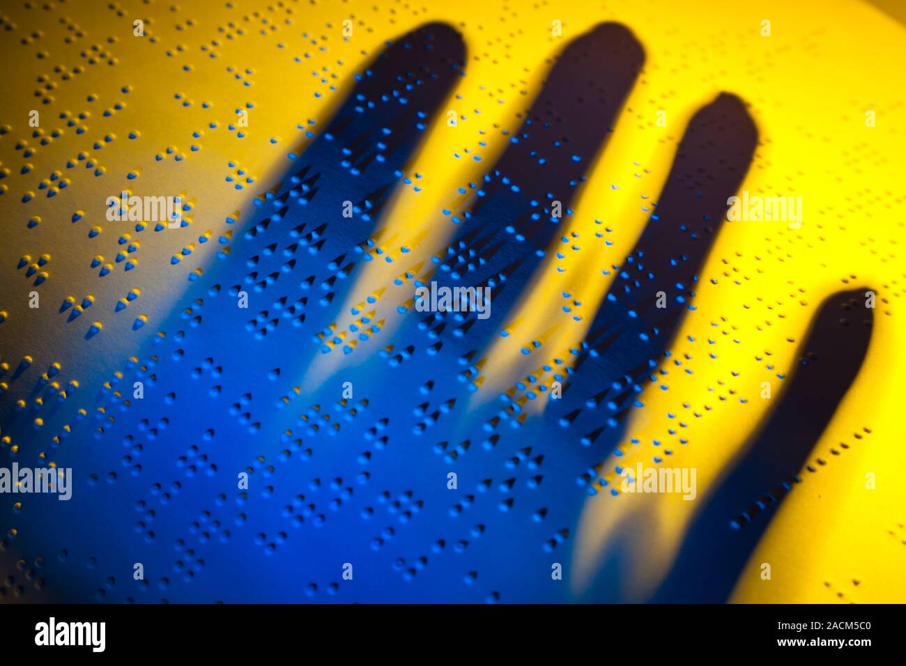 Book in Braille. Braille Script for the Blind Stock Photo - Alamy