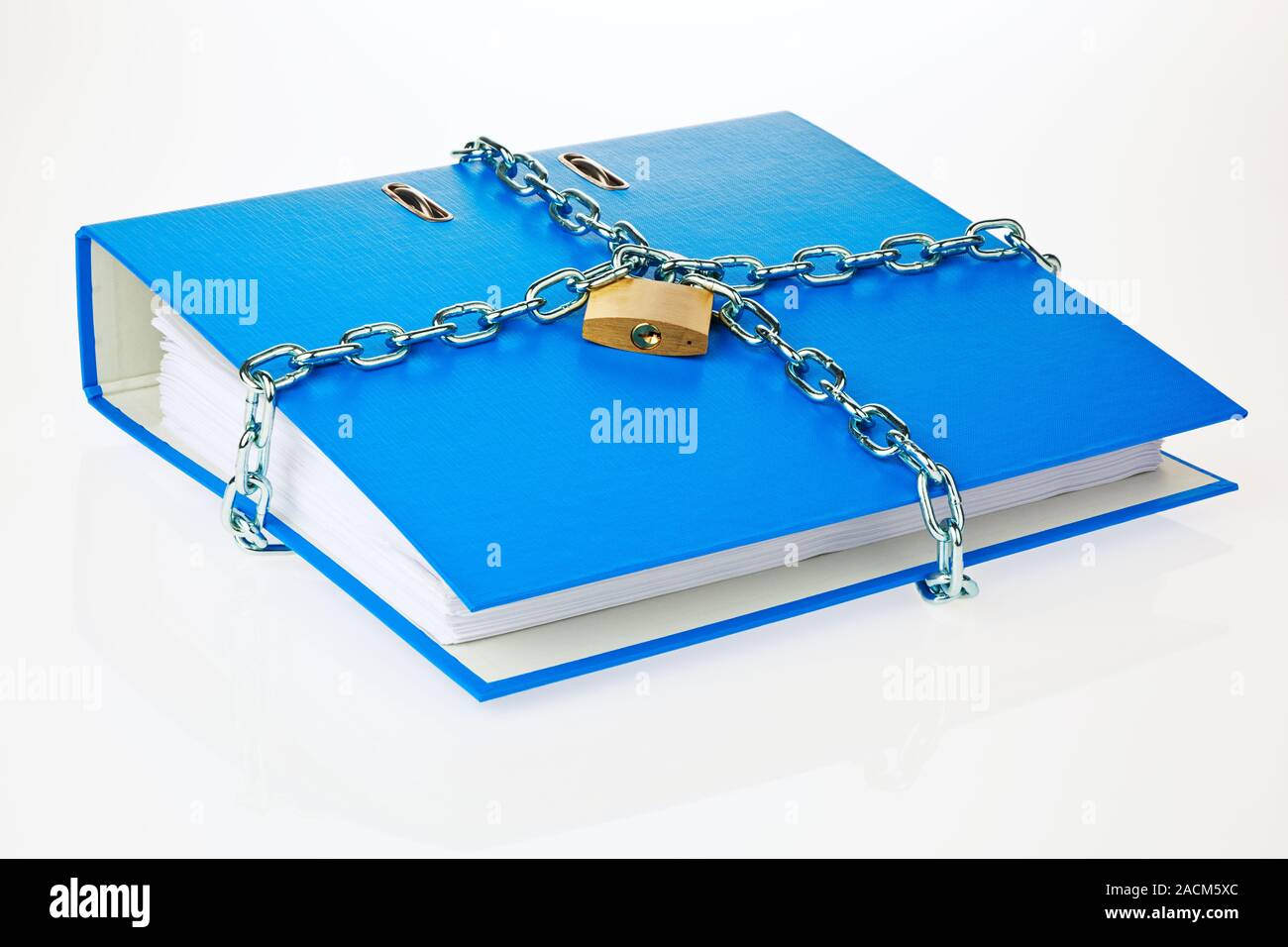 Files folder closed with chain Stock Photo - Alamy