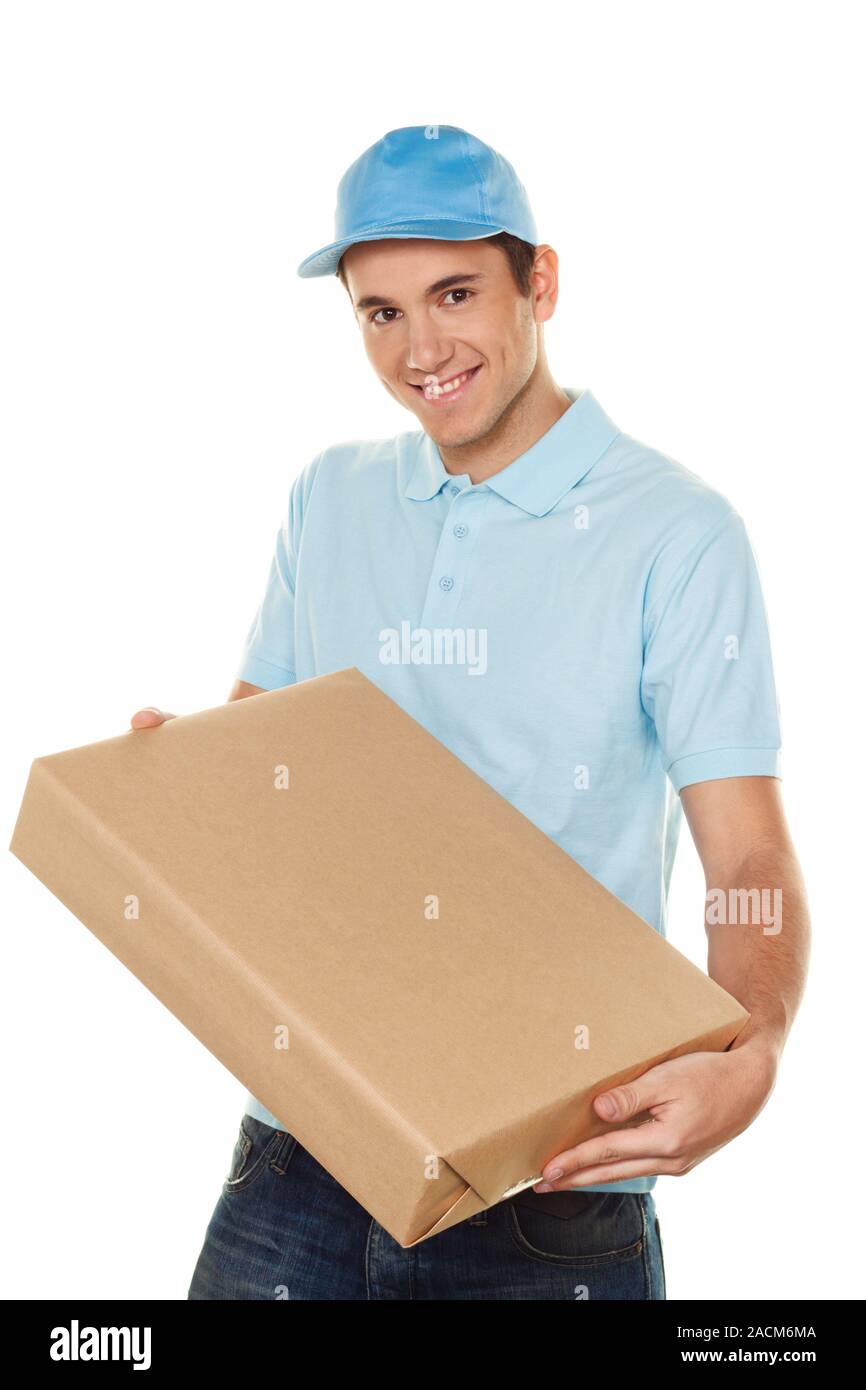 Messenger service delivers parcel hi-res stock photography and images ...